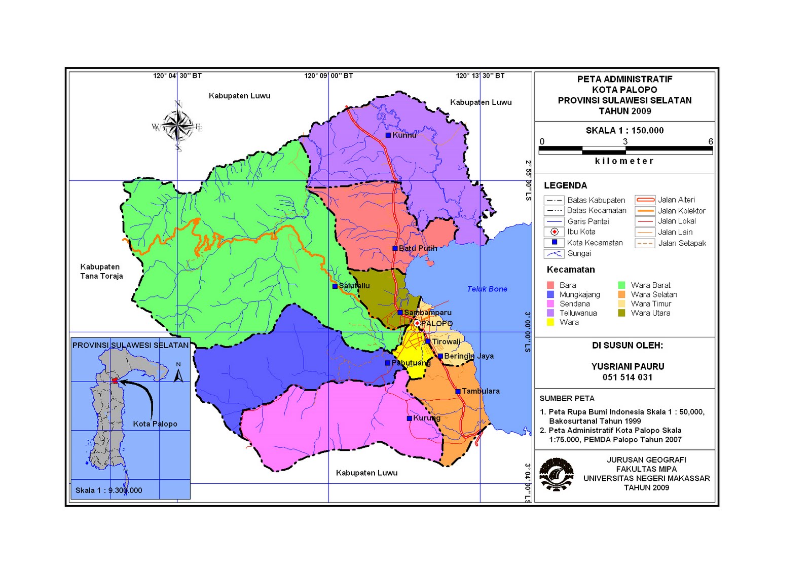 Peta Kota: Peta Kota Palopo