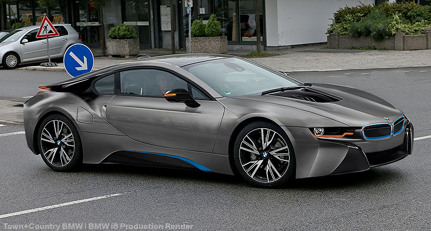 BMW i8 Production renders based on latest spyshots