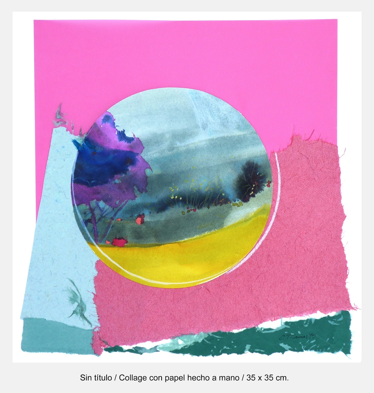 Cristina Macias - Tintas: Nuevos trabajos en collage con papel