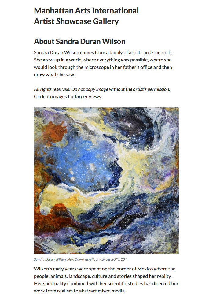 Sandra Duran Wilson-Science and the Princess of Paint: Sandra Duran ...