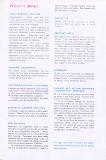 Airline memorabilia: BOAC flight guide