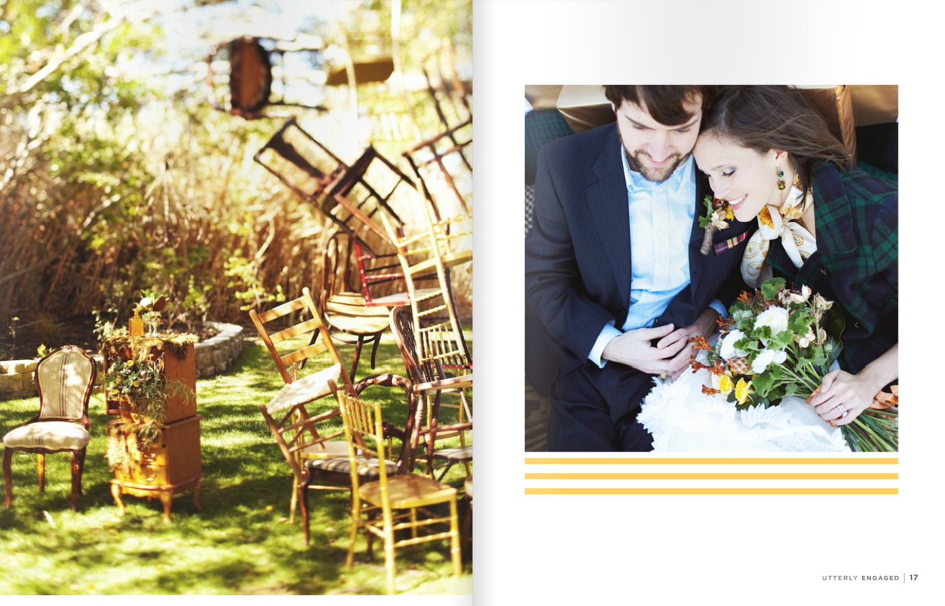 design studio B: fall wedding with hints of plaid...