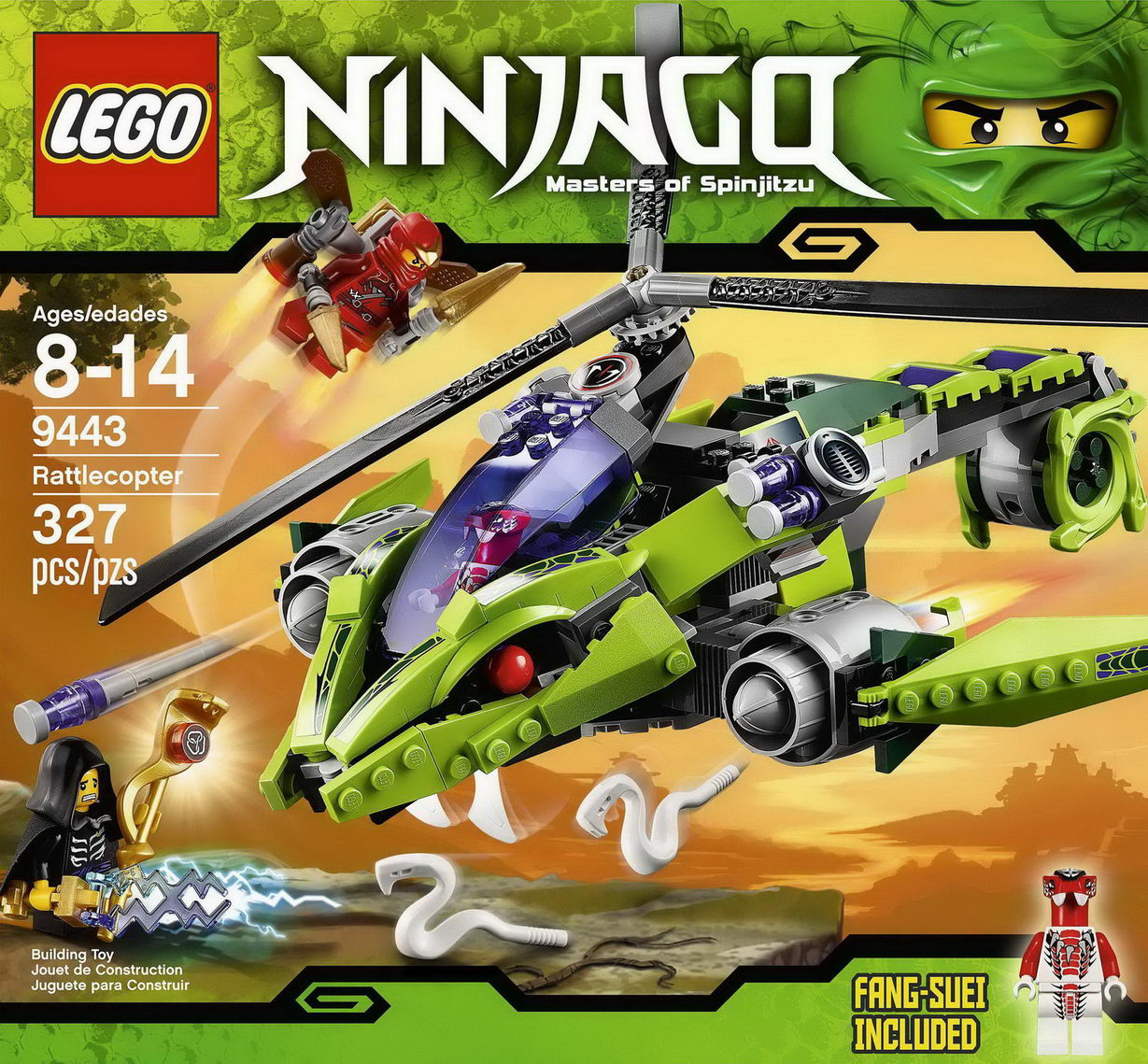 onetwobrick29: LEGO set database: set database: LEGO 9443 rattlecopter