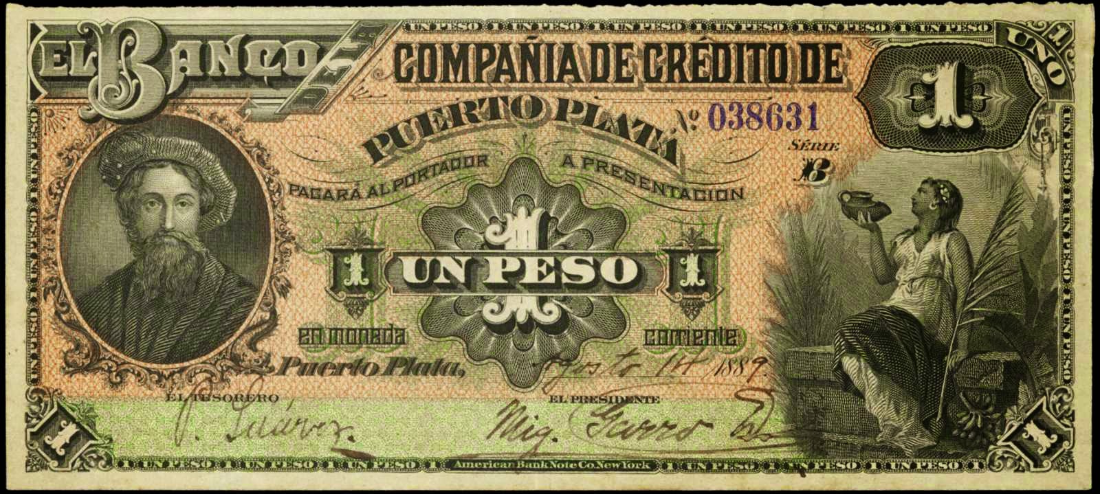 dominican-republic-1-peso-1889-banco-de-la-compania-de-credito-de