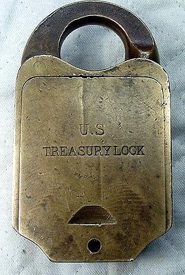 RestraintsBlog: US Treasury Lock - Heavy Brass Clarke Combo Padlock