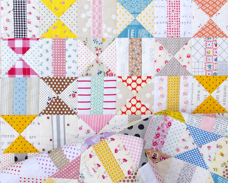 Red Pepper Quilts: Two Block Patchwork Quilt - The Finished Quilt