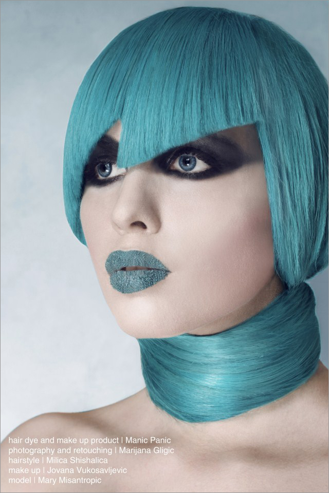 MANIC PANIC NYC: Lady in Blue - Atomic Turquoise!