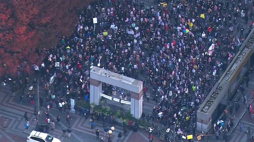 Donald Trump Win Leads to Street Protests Across U.S. by Safia Samee ...