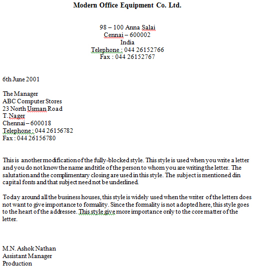Stlye And Part Of Business Letter GOLDEN CLOSeT stlye-and-part-of-business-letter-golden-closet