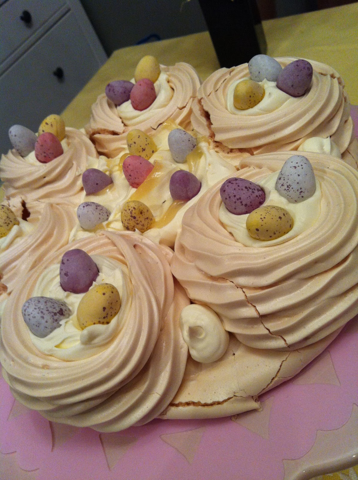 Victory Rolls & Mixing Bowls: Mary Berry's Easter Pavlova