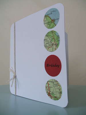 say it says: Map birthday cards
