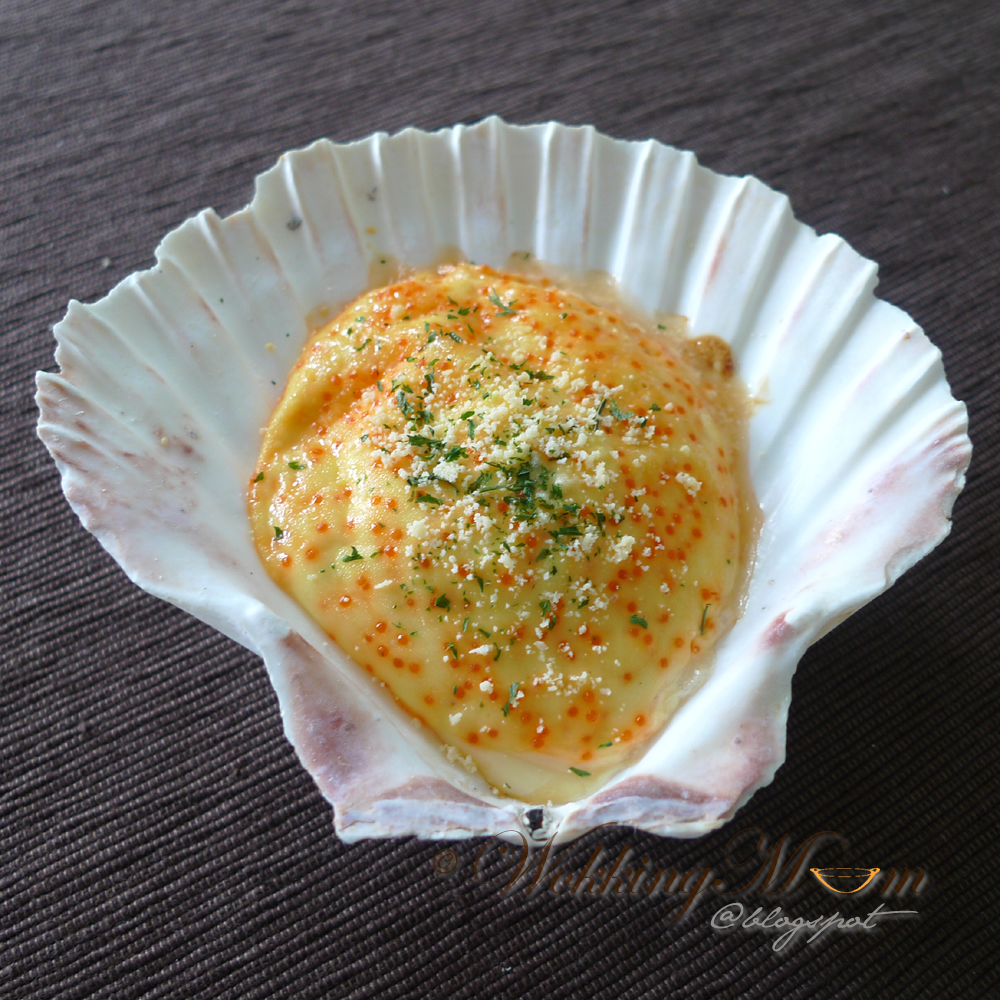 Let's get Wokking!: Hotate Mentaiyaki 明太子焗扇贝 | Singapore Food Blog on ...