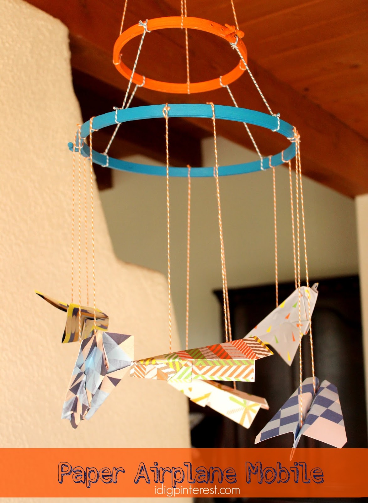 Paper Airplane Mobile and Helping Baby to Sleep Better at Night - I Dig ...