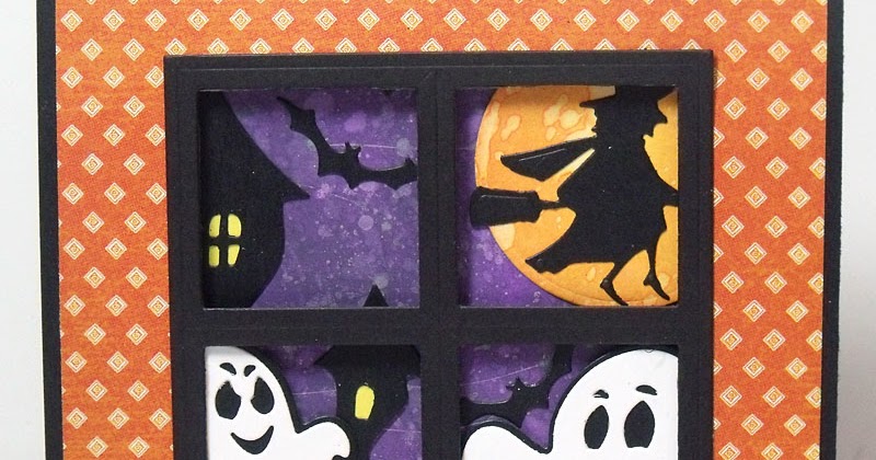 StampOwl's Studio: Boo Halloween Window Scene Card