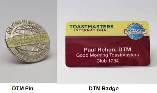 Toastmasters Speeches: DTM Badge and Pin - Worth Getting?