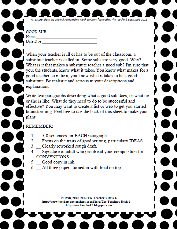 The Teacher's Desk 6...: Tuesday Writing PaWs 3.31.15