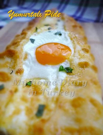 Citra's Home Diary: Peynirli Yumurtalı Pide / Turkish Pide bread with ...
