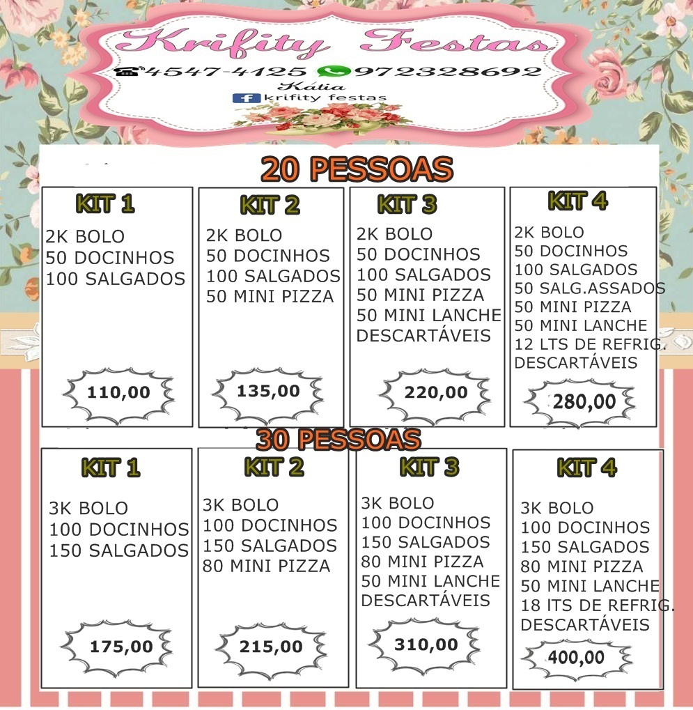KRIFITY FESTAS: Kit Festa