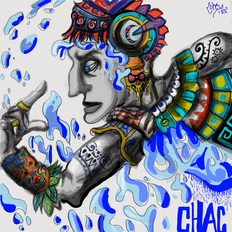 Chac mayan god of rain - solomyte