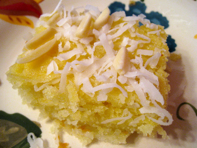 Coconut Basbousa with Syrup and a Gift Card