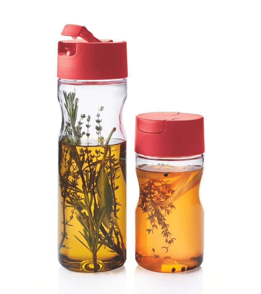 Tupperware da Tininha: Conjunto Condiserve 1L+600ml (Vermelho)