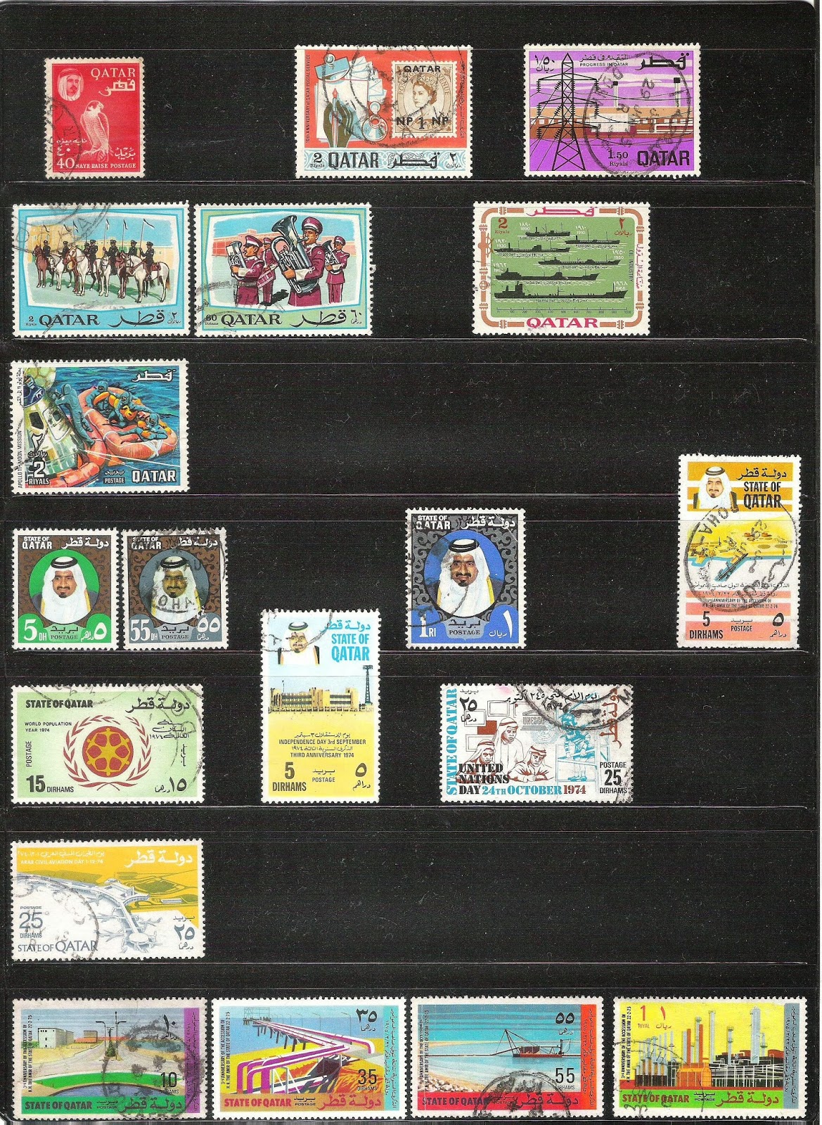 My Postage Stamps Collection: Qatar