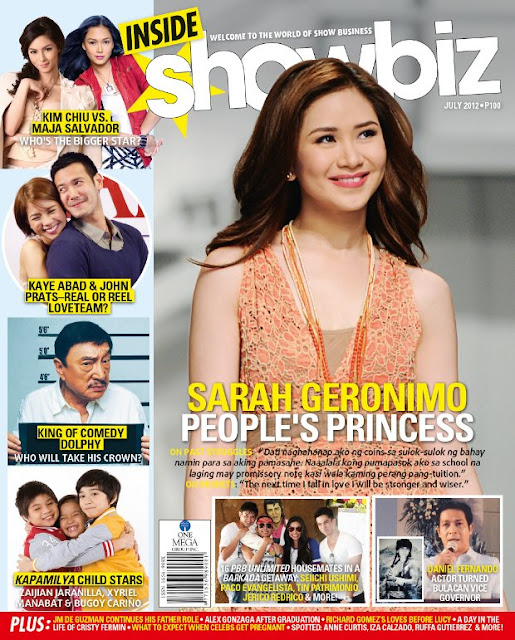 Sarah Geronimo Covers Inside Showbiz July 2012 Issue | BIDA KAPAMILYA