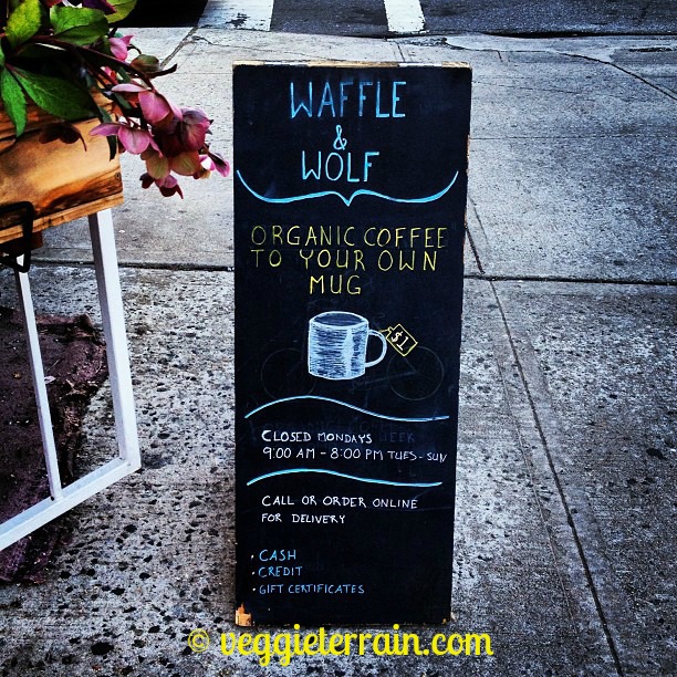 Veggie Terrain: Secretly Vegan: Waffle & Wolf {Brooklyn}