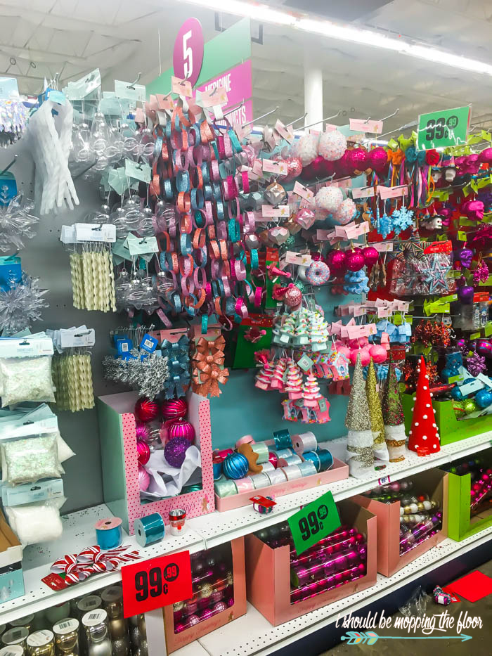 Budget-Friendly Holiday Gift Wrap Station | i should be mopping the floor