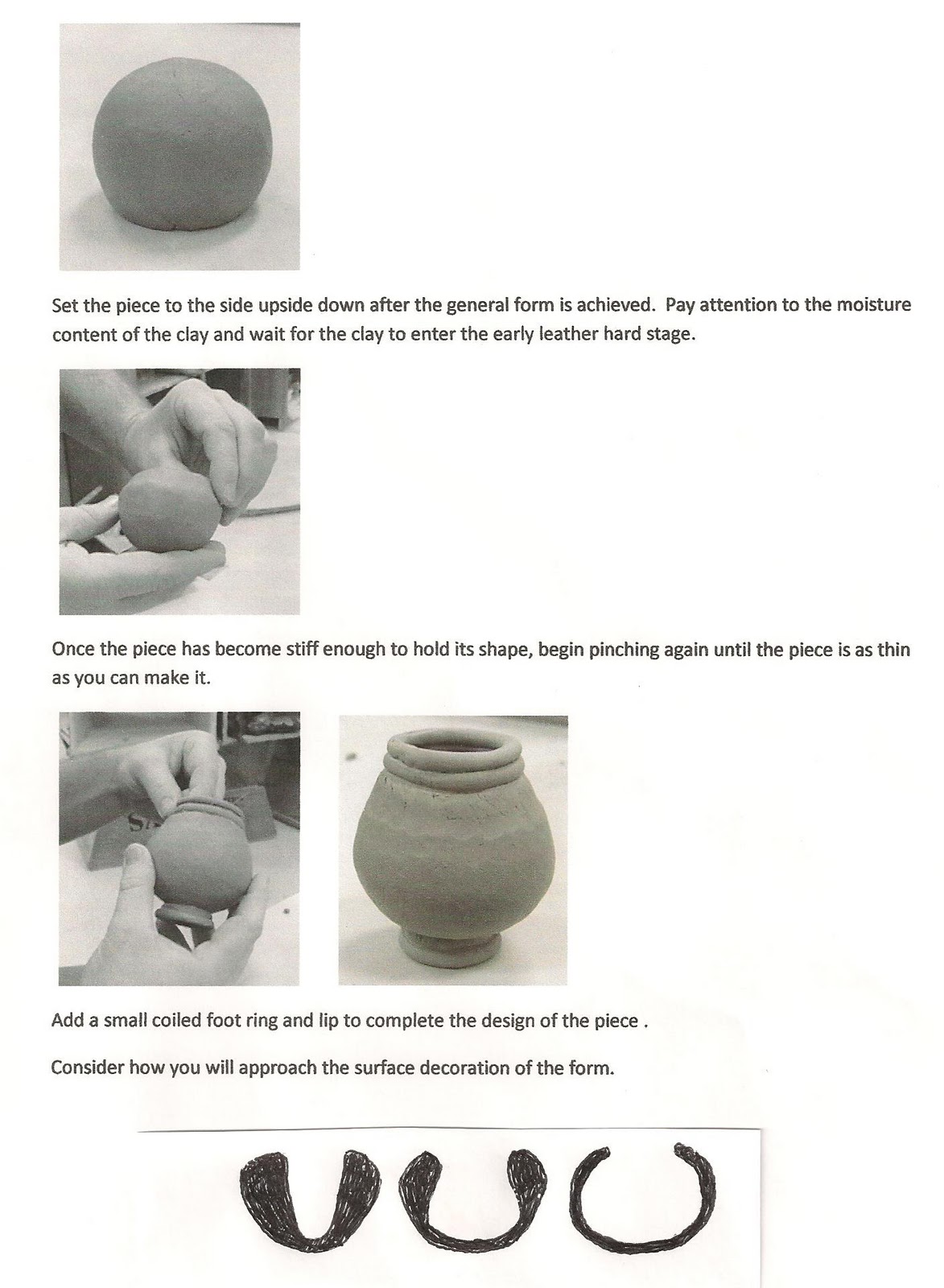 Jake Allee Ceramic Projects: Hand Building Technique