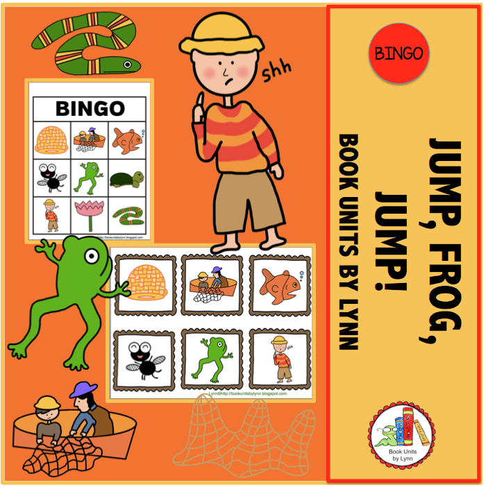 JUMP, FROG, JUMP! FREE BINGO CARDS ~ Book Units by Lynn