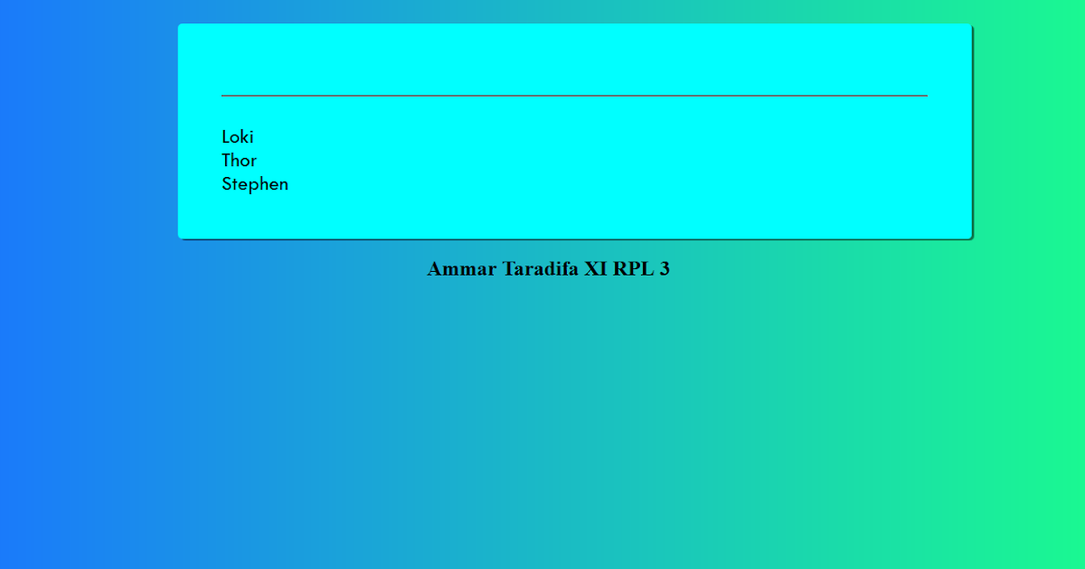 Array Assosiatif Dan CSS Media Query -Praktikum 25