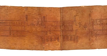 Midewiwin Birch Bark Scrolls Clipart