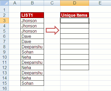 4 Ways to Extract Unique Values in Excel