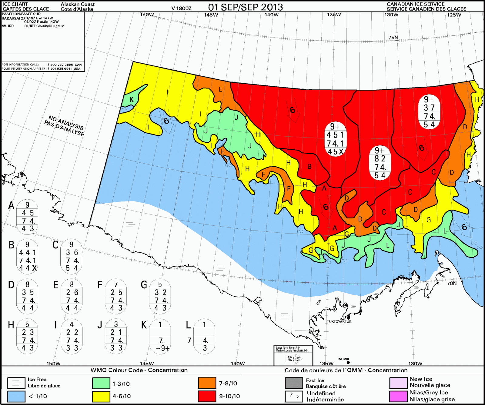 Northwest Passage 2013: NWS kml ice data file way off when compared to ...