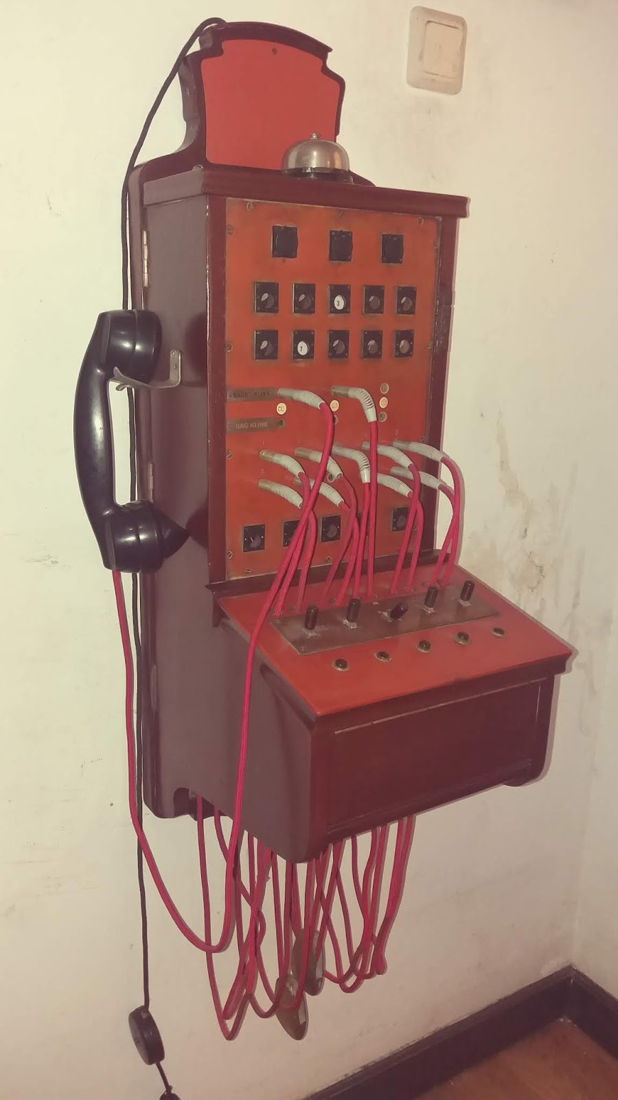 Old Vintage Gallery: Antique LM Ericsson Switchboard Telephone "Rare"