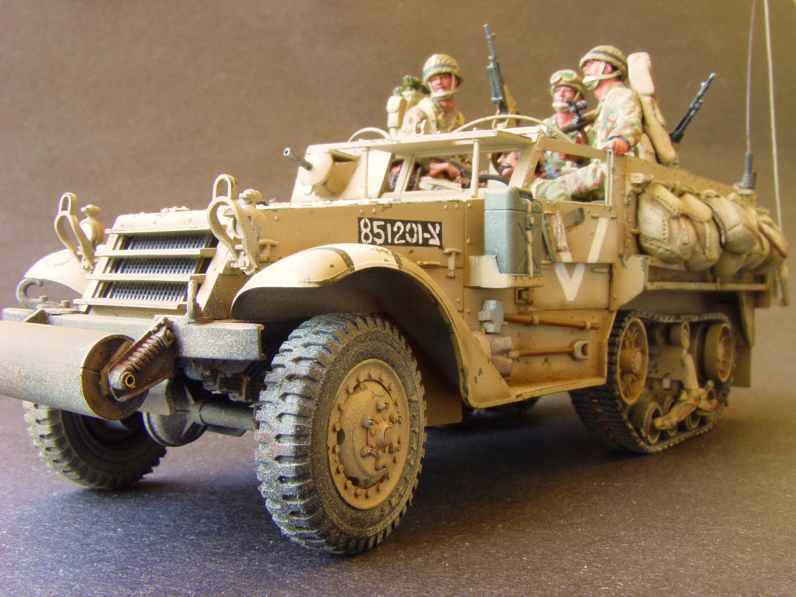 Ed Okun "Modeling Military History": Israeli Army M3 Half-track 1967 ...