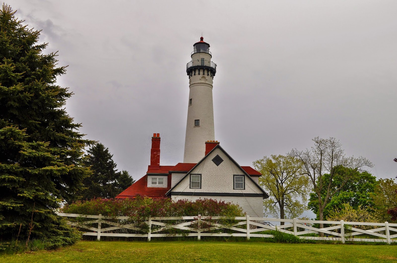 WC-LIGHTHOUSES: WIND POINT LIGHTHOUSE-WISCONSIN