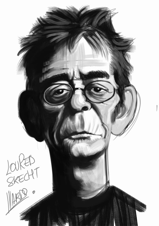 Mario: boceto caricatura lou reed