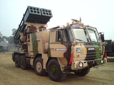 Asian Defence News: Indian Army Pinaka Multi Barrel Rocket Launcher system