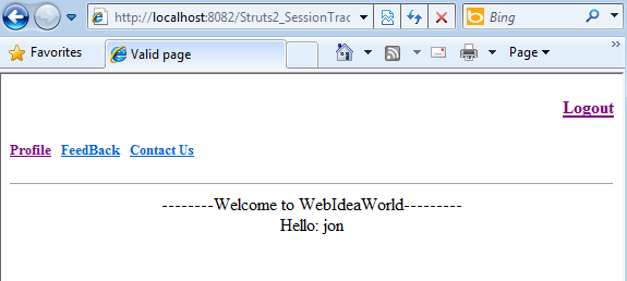 Session Tracking using SessionAware Interface with Struts2, Oracle Database and Eclipse IDE ...