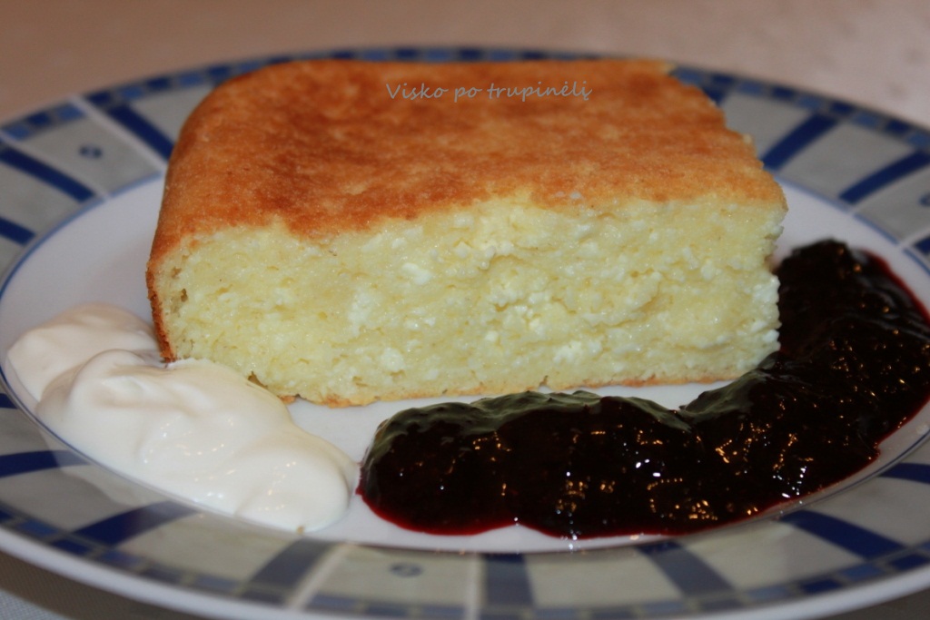 Visko po trupinėlį: Varškės apkepas