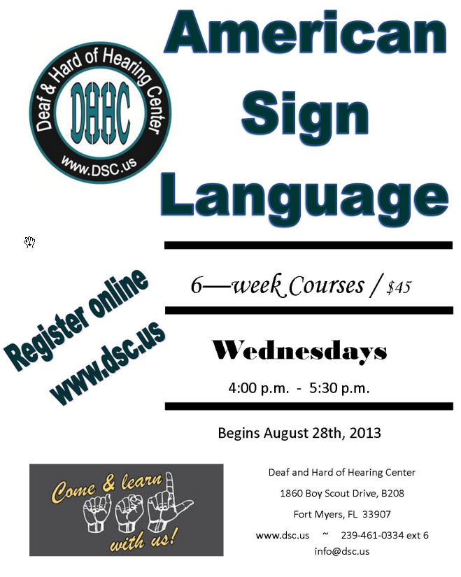 FGCU School Counseling Graduate Program: Sign Language Class