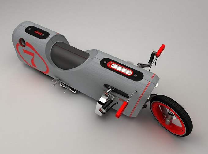 Motor dan Mobil Konsep dengan desain Masa Depan