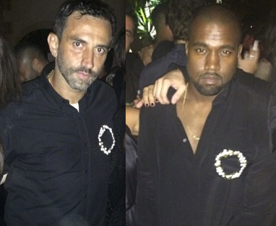 Kanye West wears matching outfit with bff Riccardo Tisci