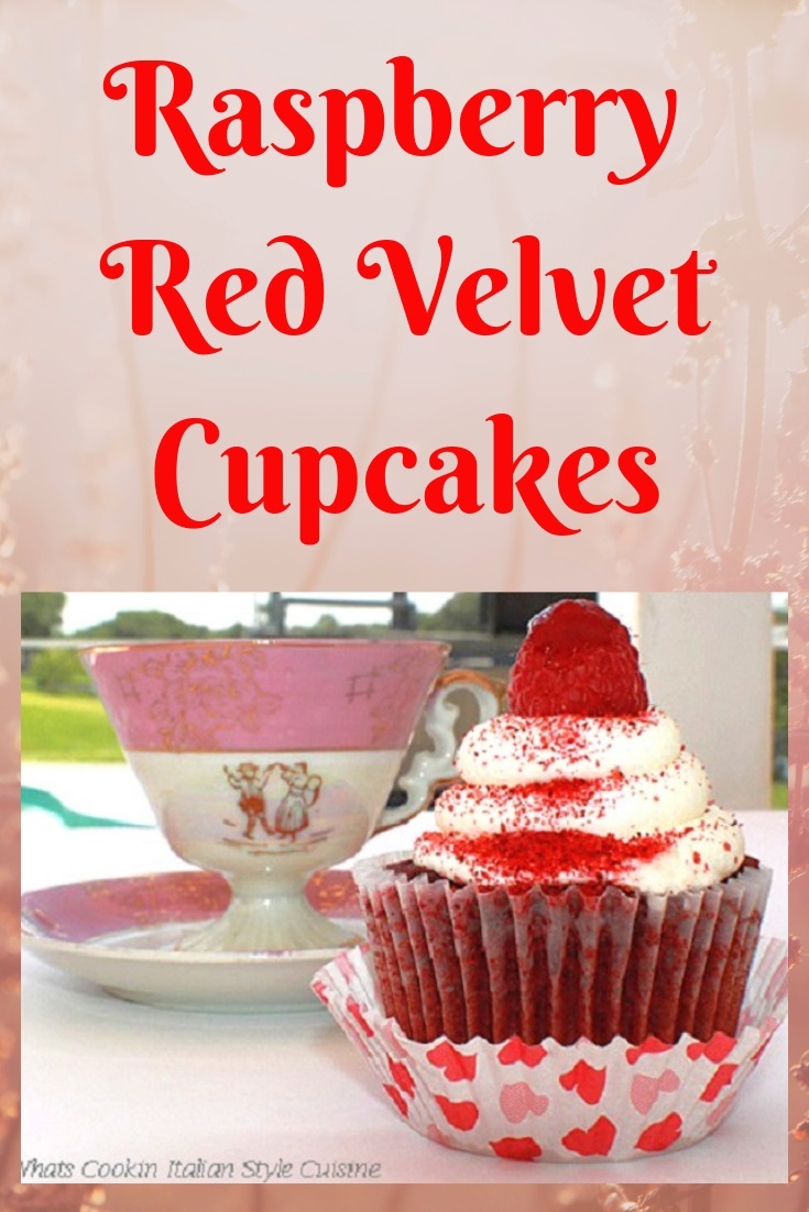 Raspberry Red Velvet Cupcakes | What's Cookin' Italian Style Cuisine