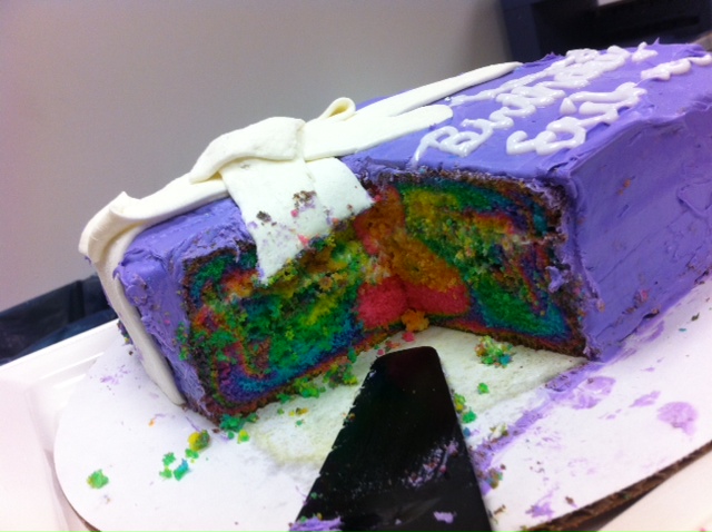 Made with love, and lots of swearing: Psychedelic Birthday Cake (in ...