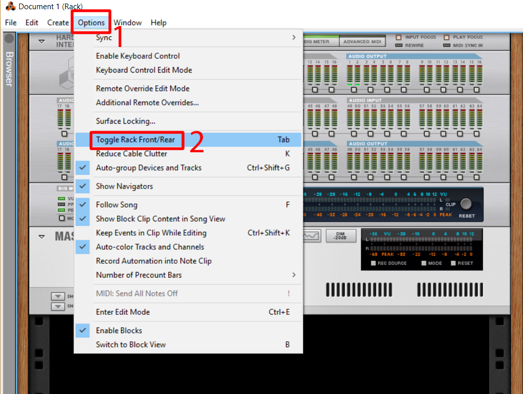 04 REASON: - El Rack: descripción | Producción musical