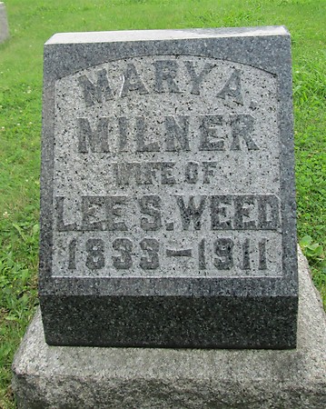 Graveyard Rabbit of Sandusky Bay: Mrs. Mary Ann Milner Weed