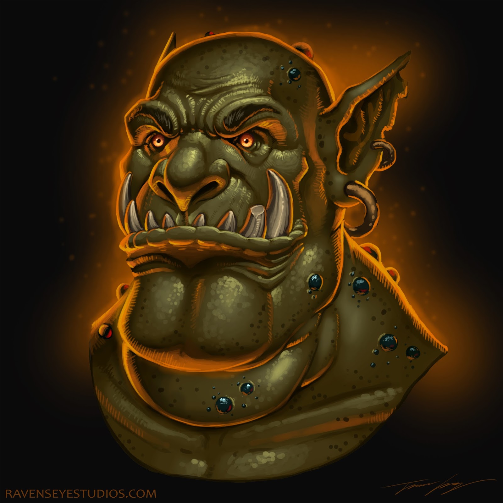 Concept Art and Design of Travis Lacey - Ravenseye Studios: Orcs 2